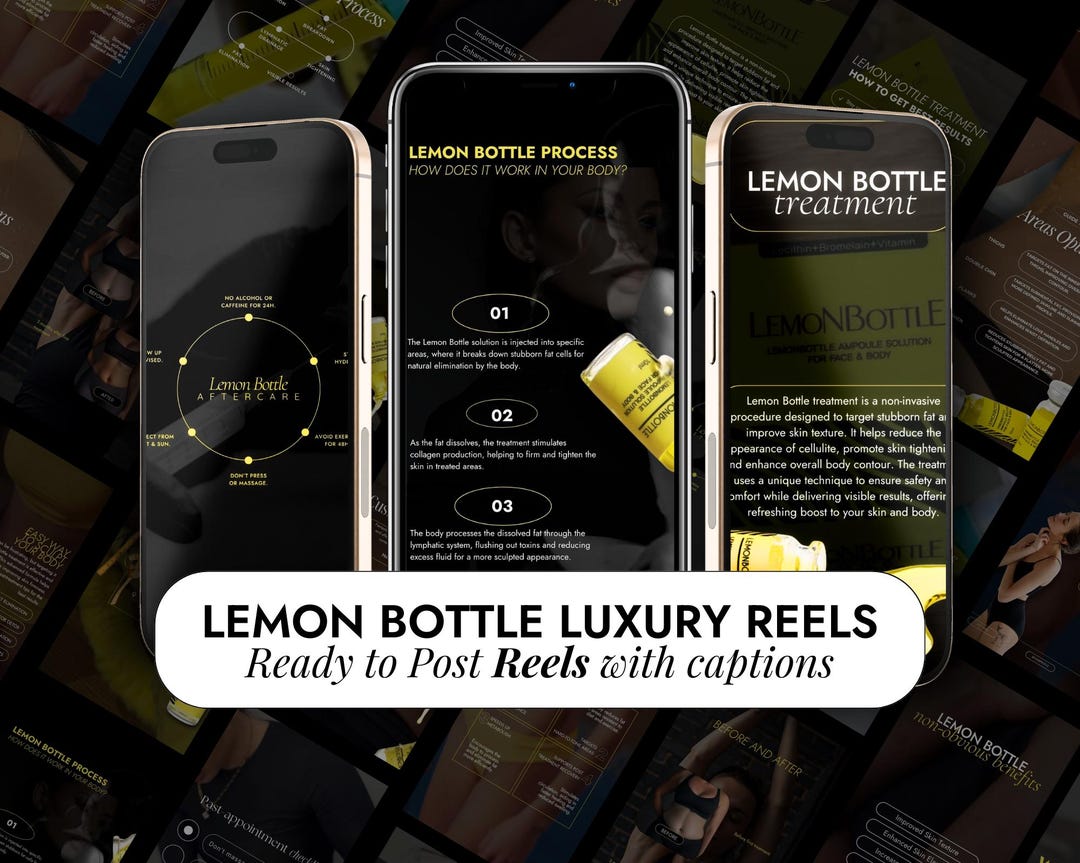 Lemon Bottle Instagram Video Reels | Lemon Bottle Instagram Posts | Fat ...