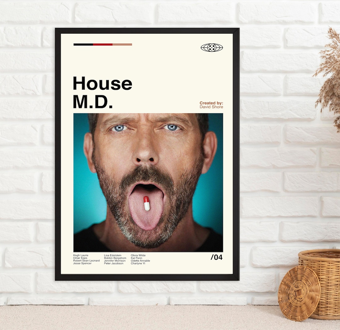 House MD Poster David Shore Poster House MD Art Vintage - Etsy