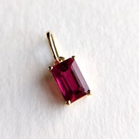 Ruby Pendant - Etsy