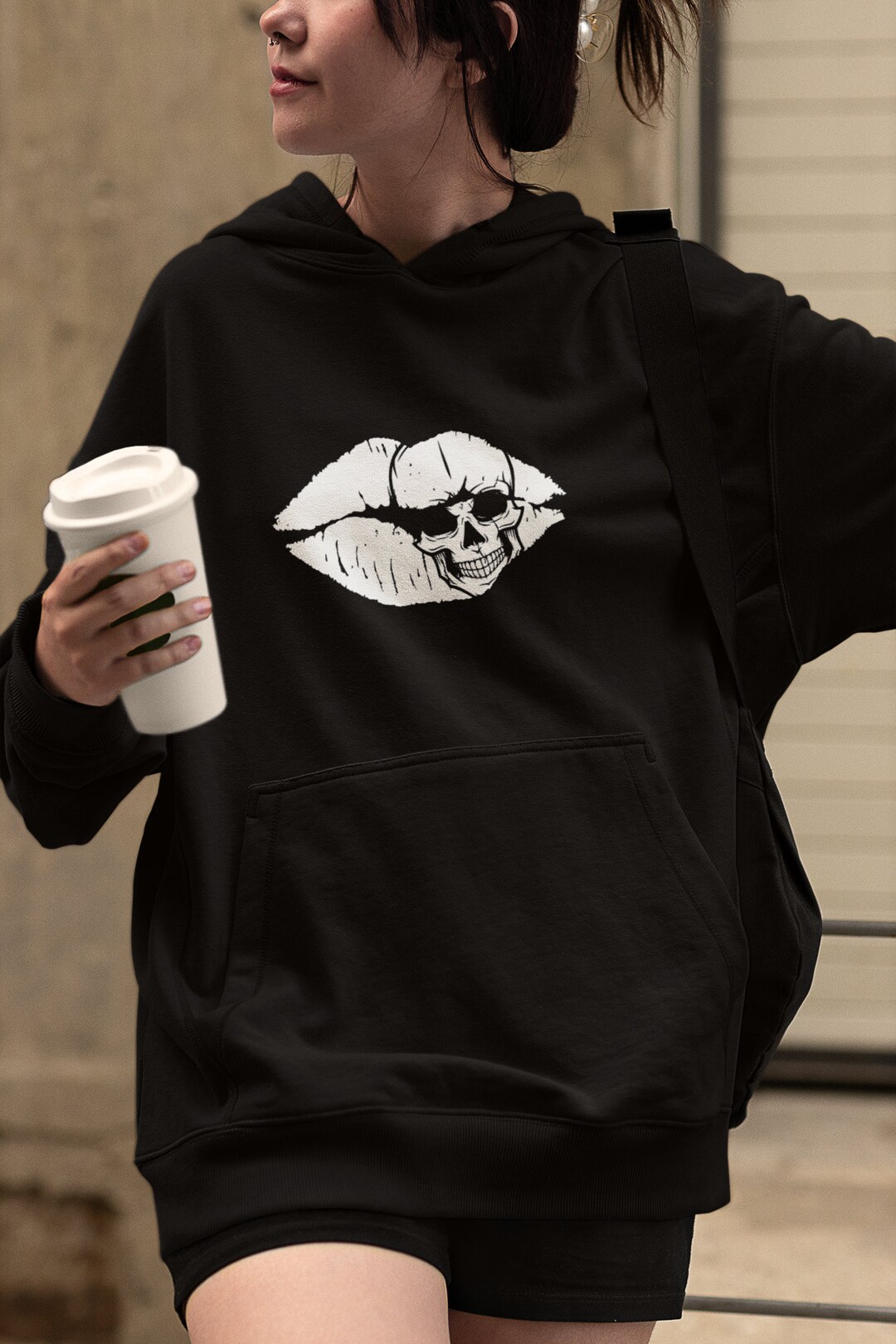 Pair of Lips With Skull in It Shirt - Etsy