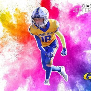 Custom Color Blast Replica Sports Card - Etsy