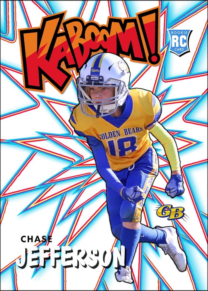 Custom Kaboom Replica Sports Card - Etsy
