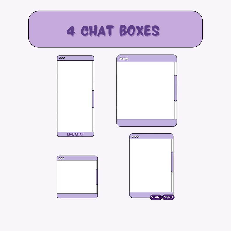 Animated Stream Overlay for Twitch | Overlay Stream Package | Cute ...