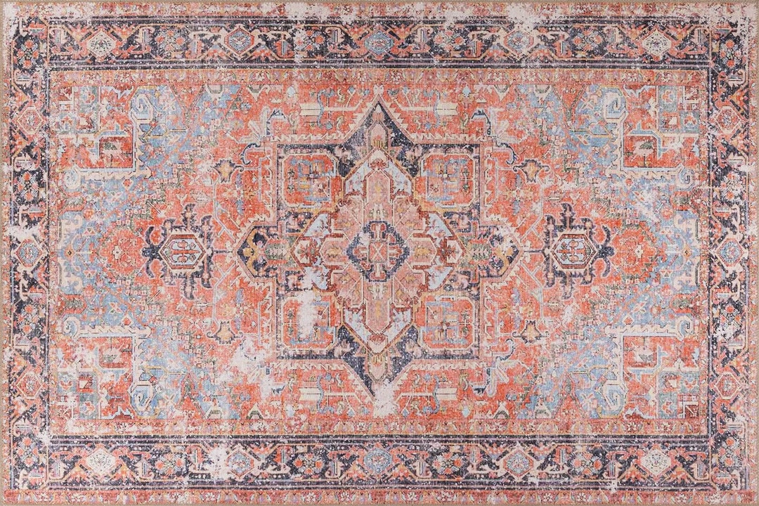 Rug 8x10, Turkish Red Rug 8x10, Traditional Rug, Oushak Kilim Rug ...