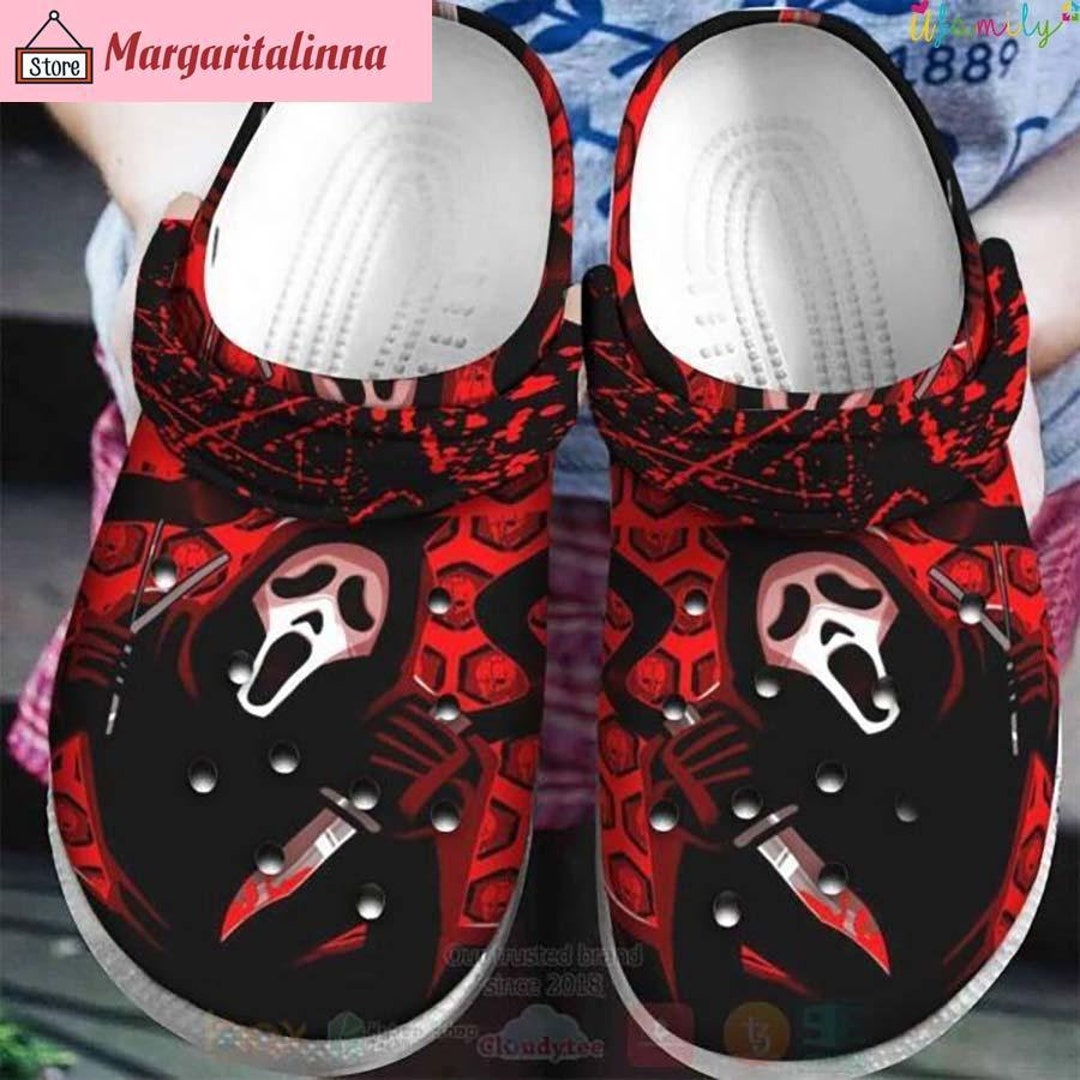 Halloween Ghostface Men Clogs Ghostface Crocs Shoes - Etsy