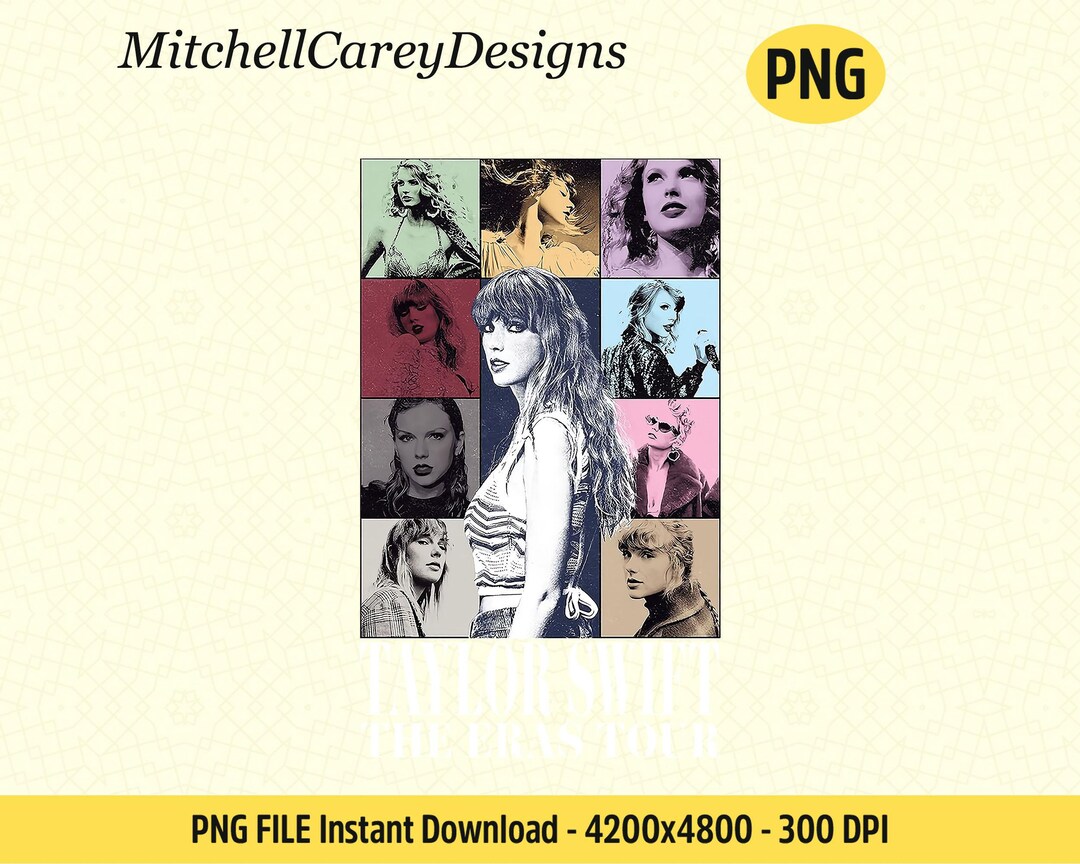 Taylor Swift the Eras Tour Poster Png Swiftie Version Tee - Etsy UK