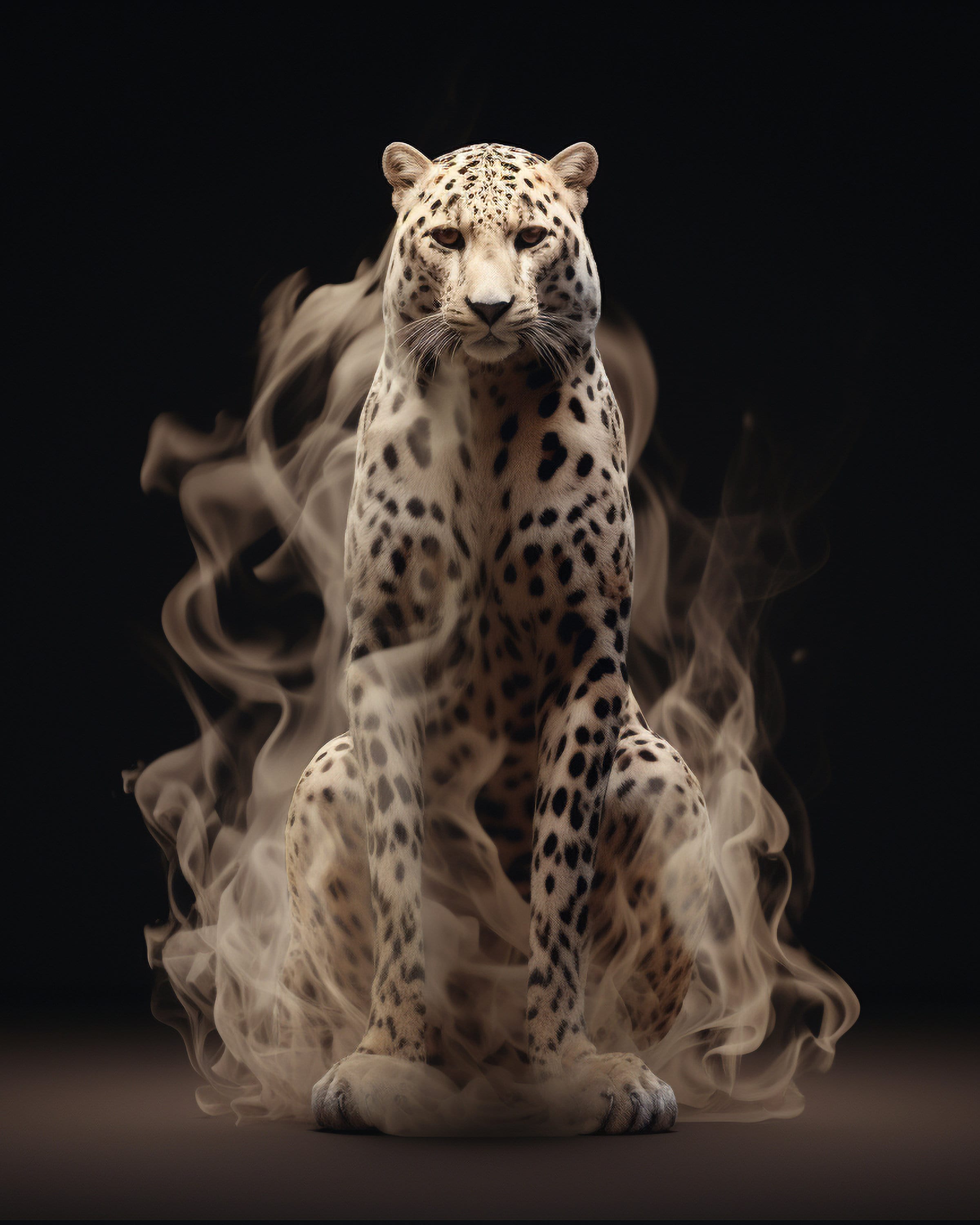 Leopard, Clipart, Digital Download, Instant Download, Leopard in Smoke ...