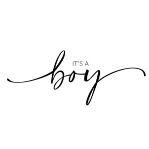 It's a Boy - 1 Instant Download in Black ( 1 Png, 1 Eps, 1 Svg, 1 Pdf ...