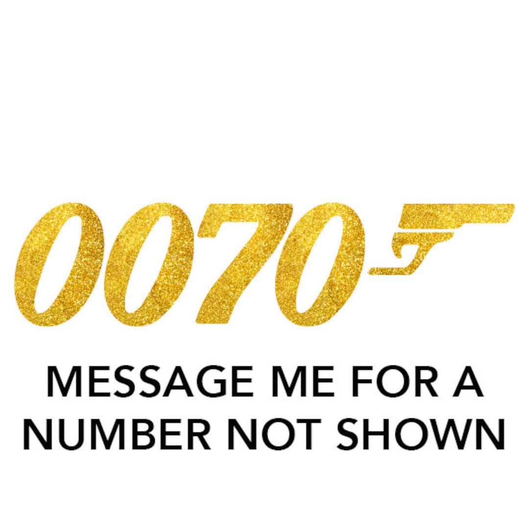 0070 - James Bond Theme in Color, Instant Download, ( 1 Png, 1 Eps, 1 ...