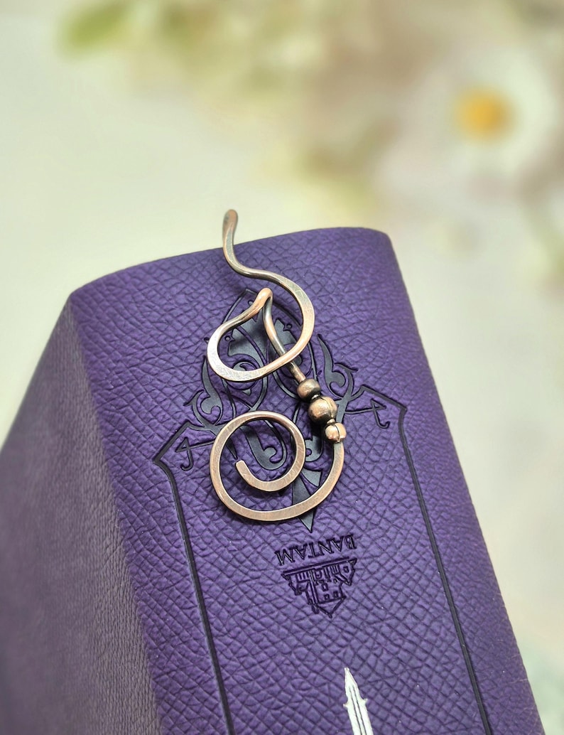 Personalized Cursive Letter Shepherds Hook Bookmark, Monogram Handmade ...