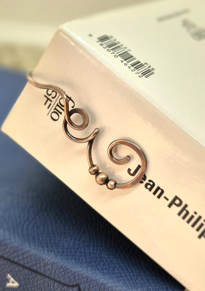 Personalized Cursive Letter Shepherds Hook Bookmark, Monogram Handmade ...