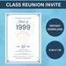 Class Reunion Invitation Template, High School Reunion, College Reunion ...