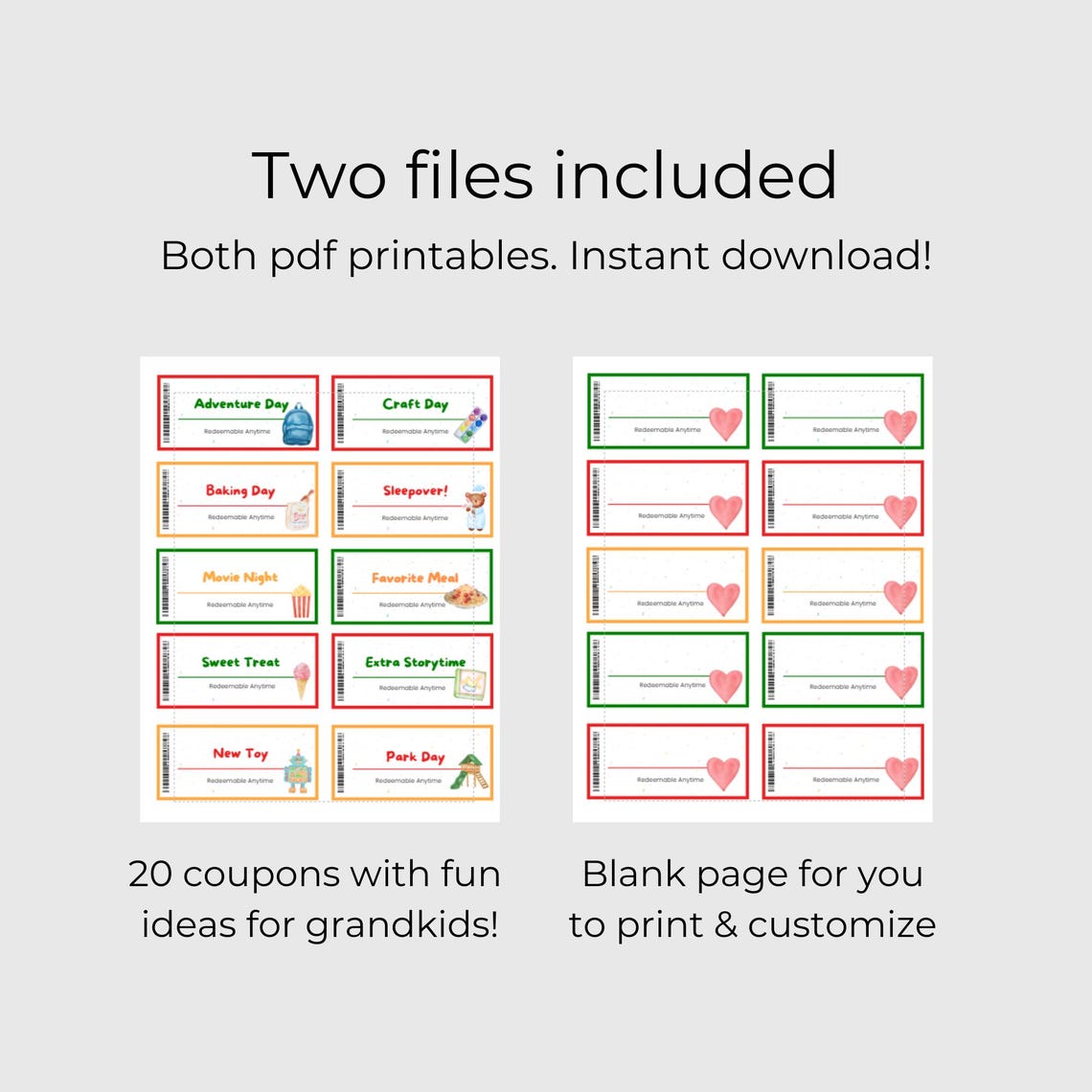 Printable Christmas Coupons for Kids, Christmas Coupon Book, Christmas ...