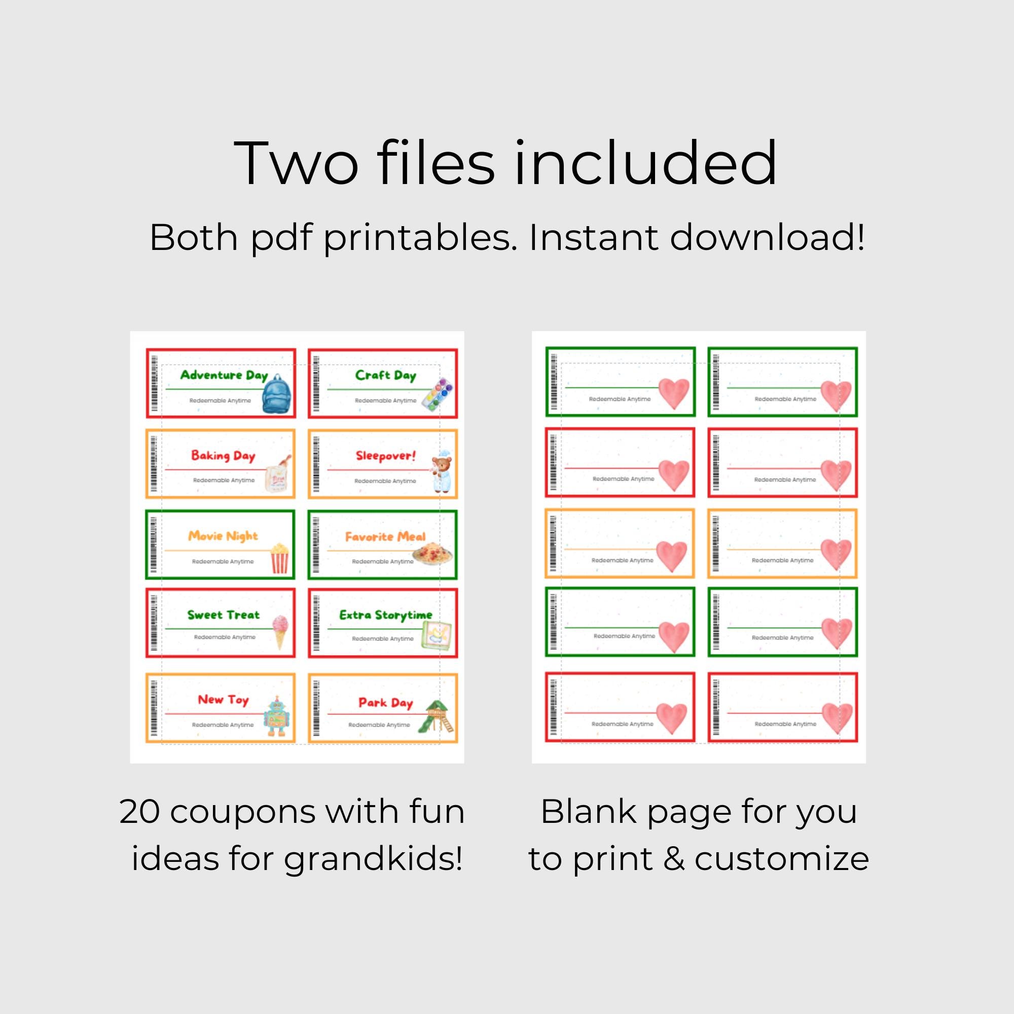 Printable Christmas Coupons for Kids, Christmas Coupon Book, Christmas ...