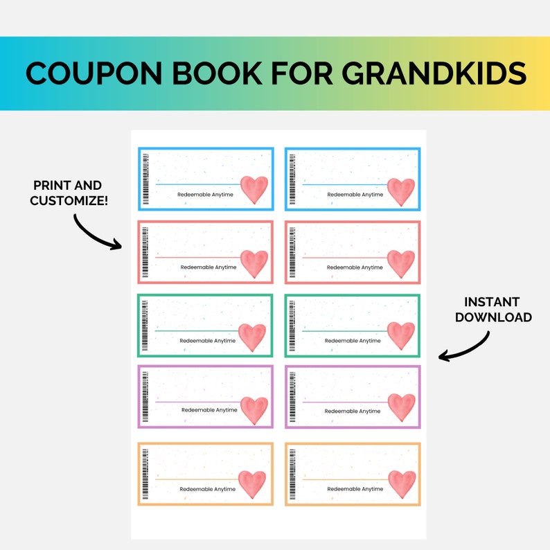 Printables for Kids | Instant Download | Kids Reward Coupon | Gift for ...