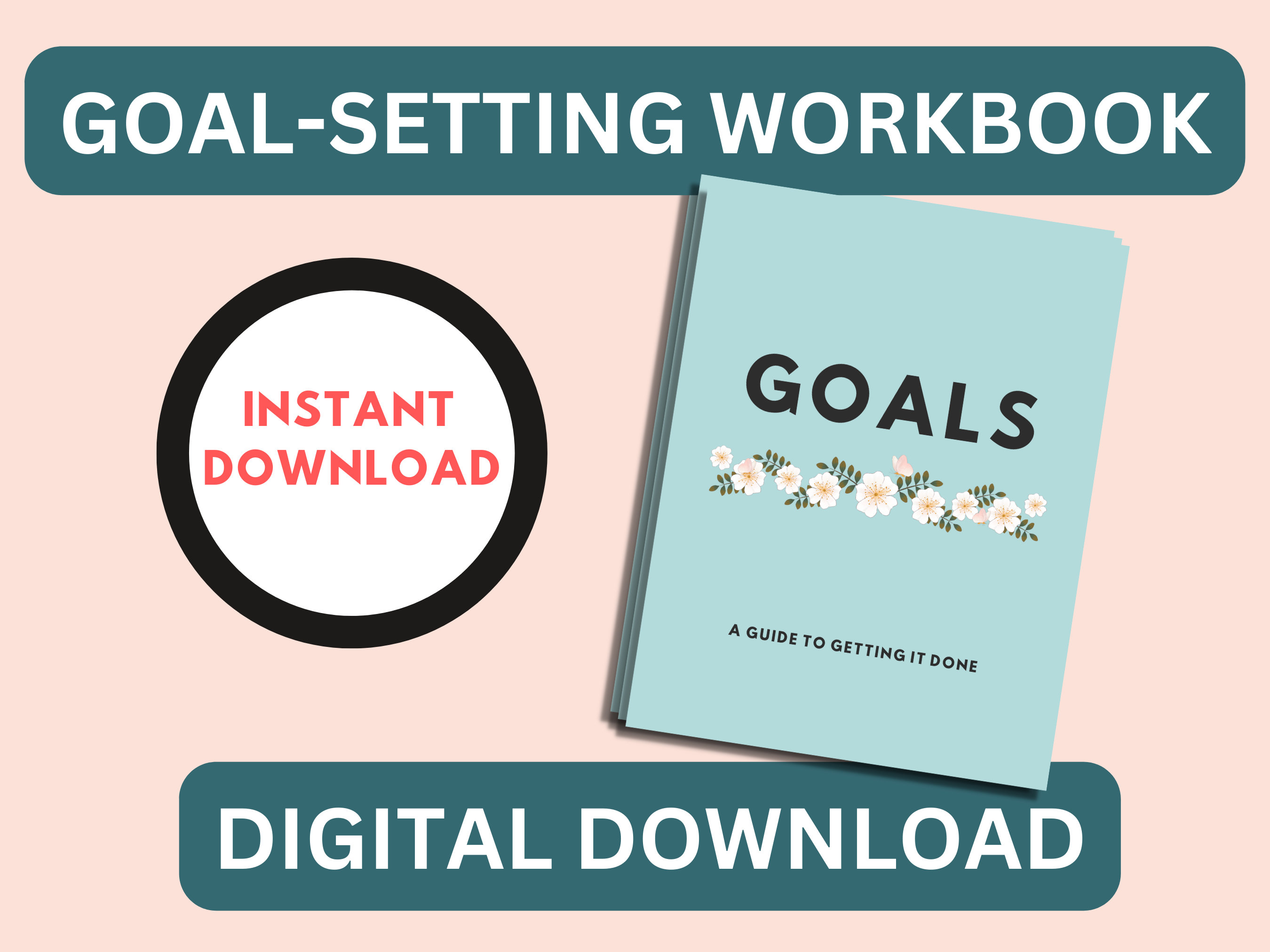 Goal Setting Journal Printable Goal Planner Digital Download - Etsy