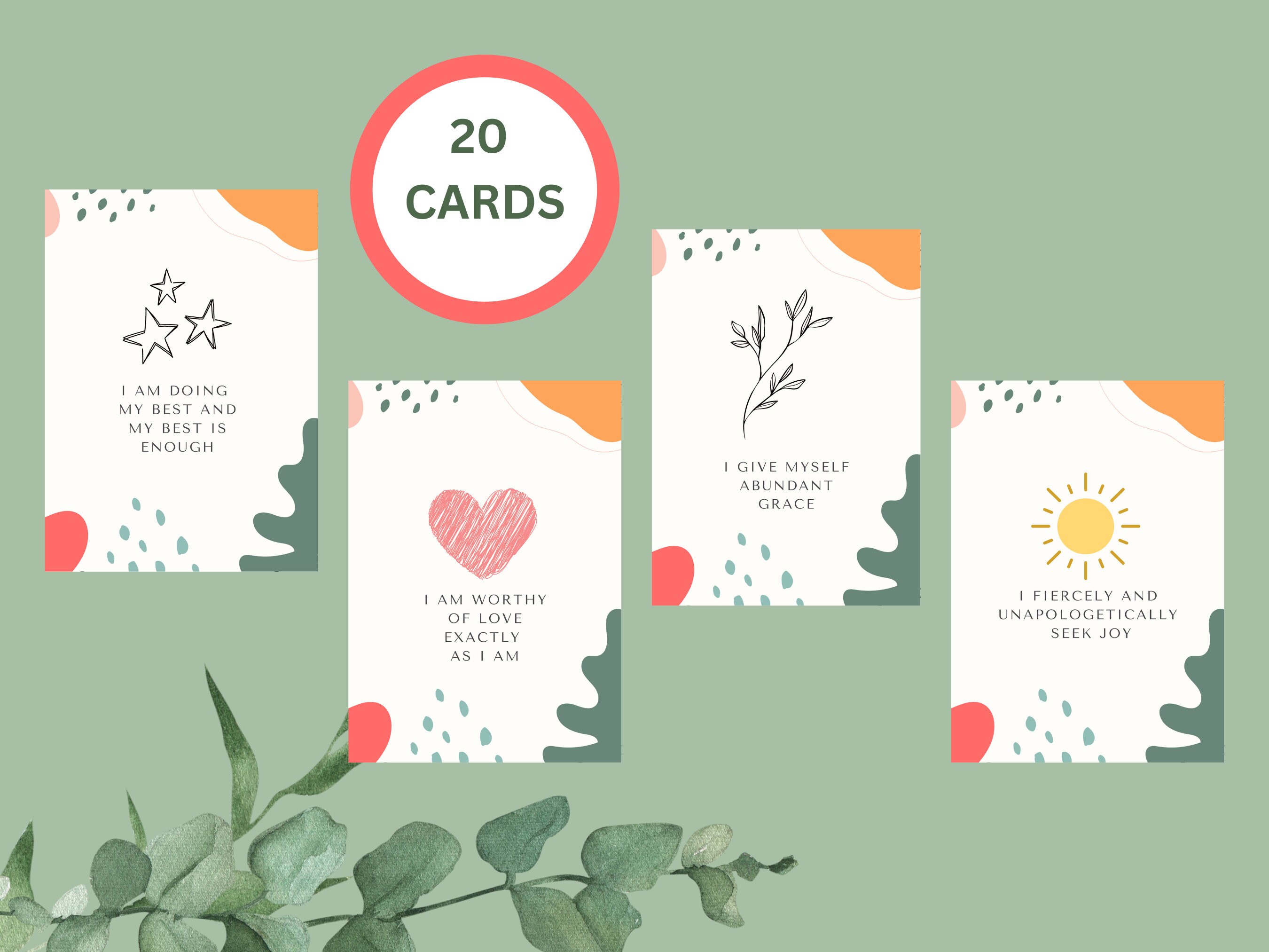 Affirmation Cards Bundle Printable Affirmation Deck - Etsy
