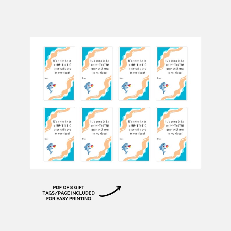 Beginning of the Year Gift | Teacher Gift Tag | Back to School | School ...