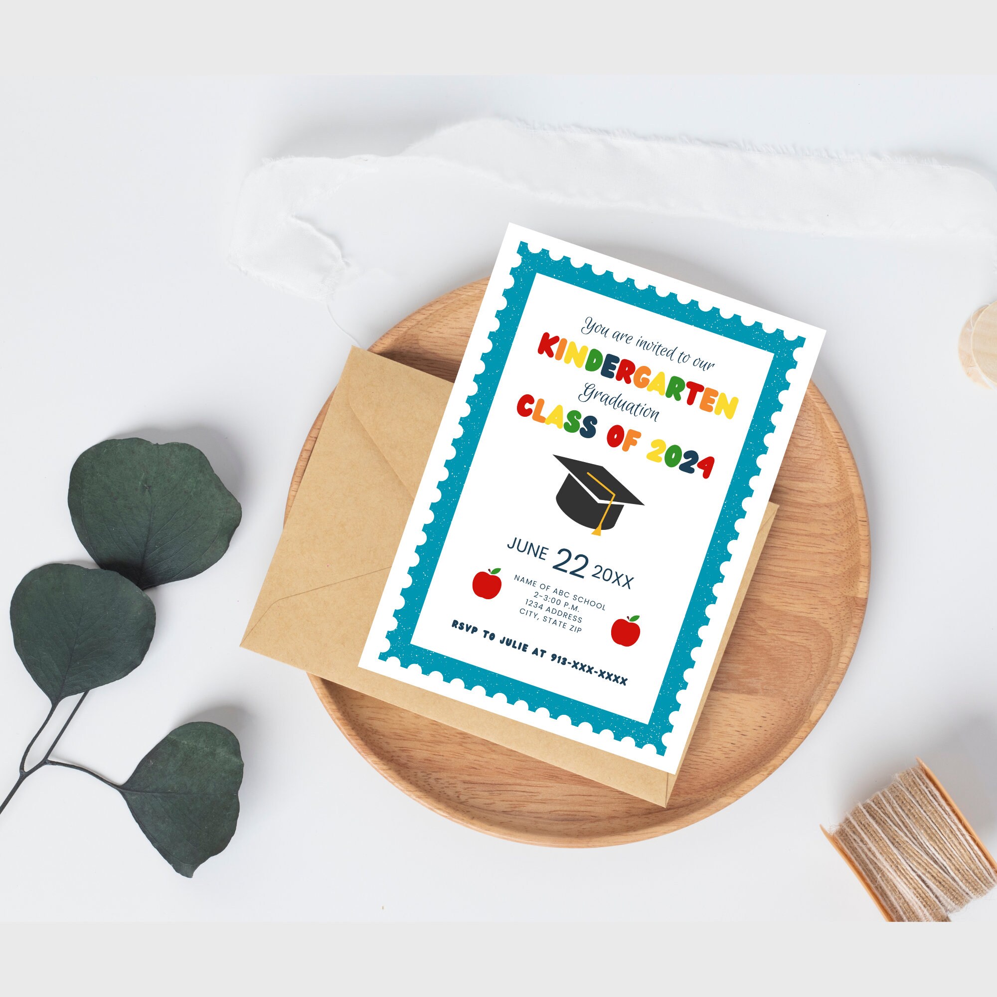 Editable Preschool Graduation Invitation, Prek Announcement Party ...