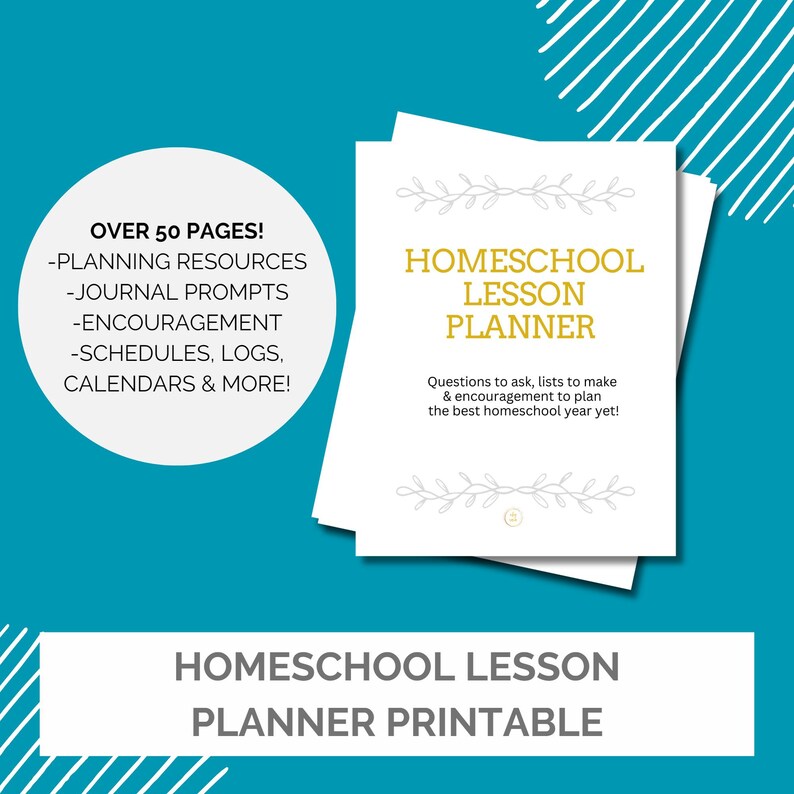 Homeschool Lesson Planner Book | Homeschool Planner for Multiple Kids ...
