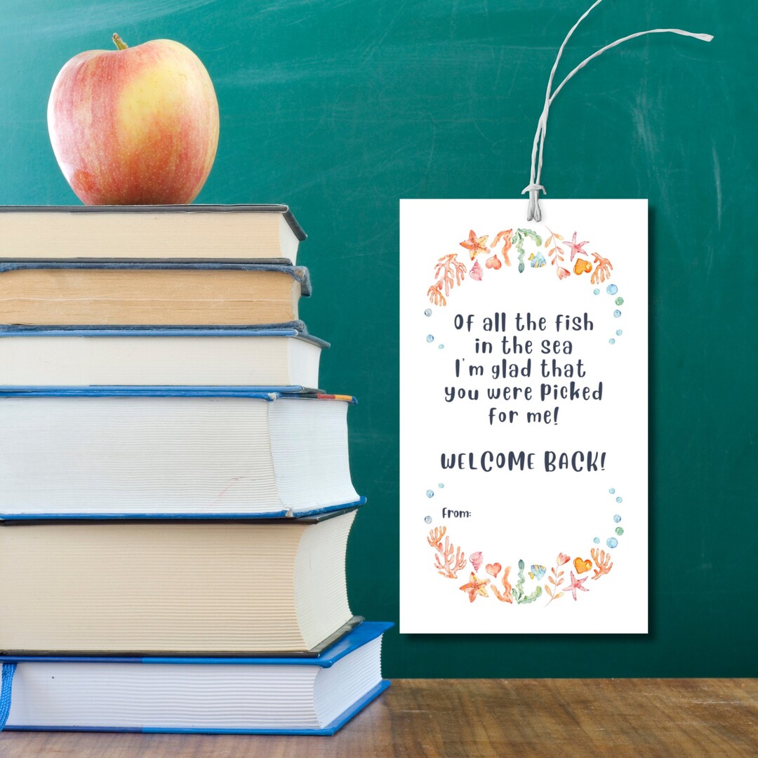 Beginning of the Year Gift | Teacher Gift Tag | Back to School | School ...