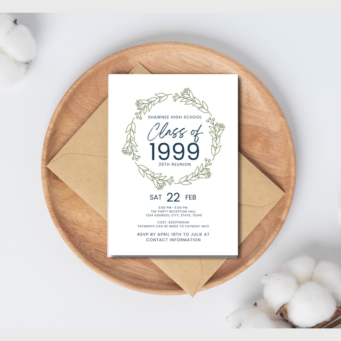 Class Reunion Invitation Template, High School Reunion, College Reunion ...