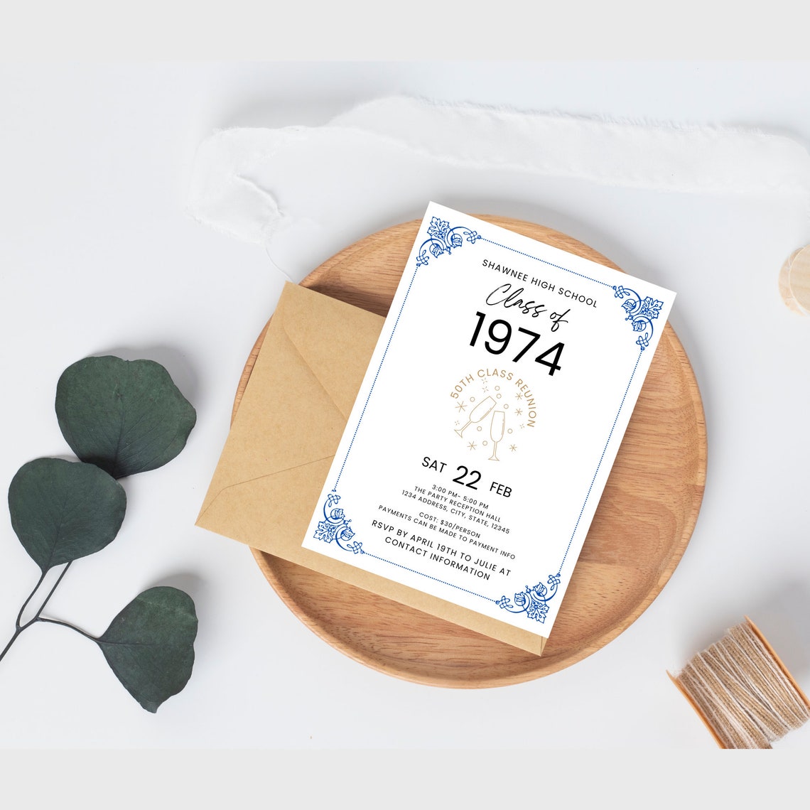 Class Reunion Invitation Template, High School Reunion, College Reunion ...