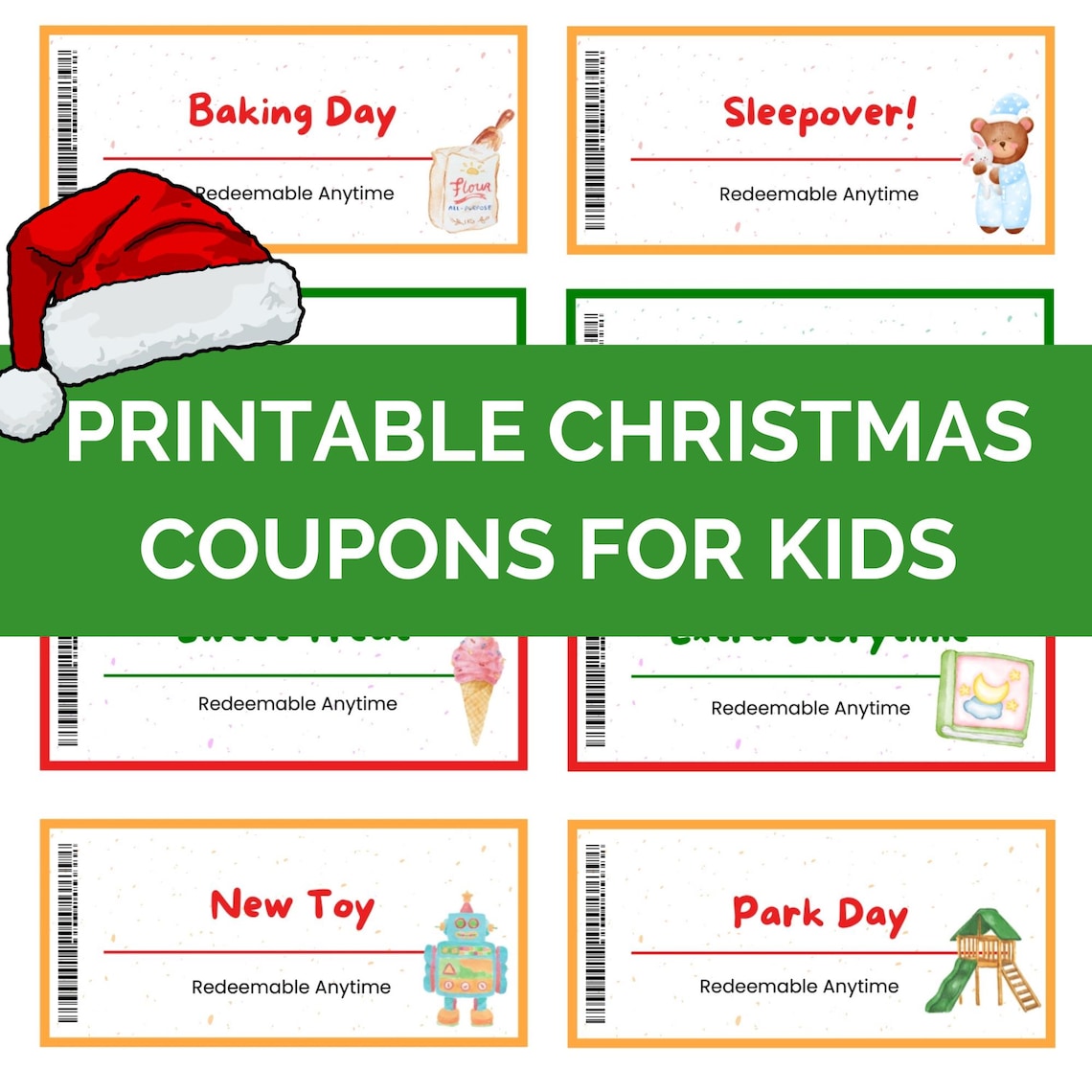 Printable Christmas Coupons for Kids, Christmas Coupon Book, Christmas ...