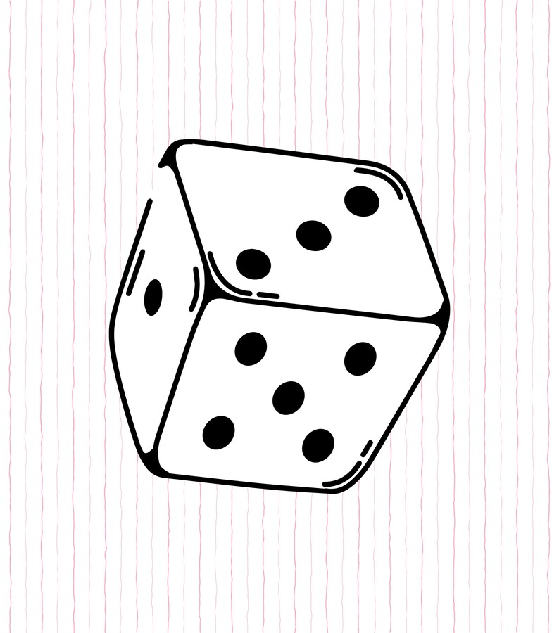 Dice Vector Clip Art Svg Png Eps Png Dxf Digital Download, Cutfile ...