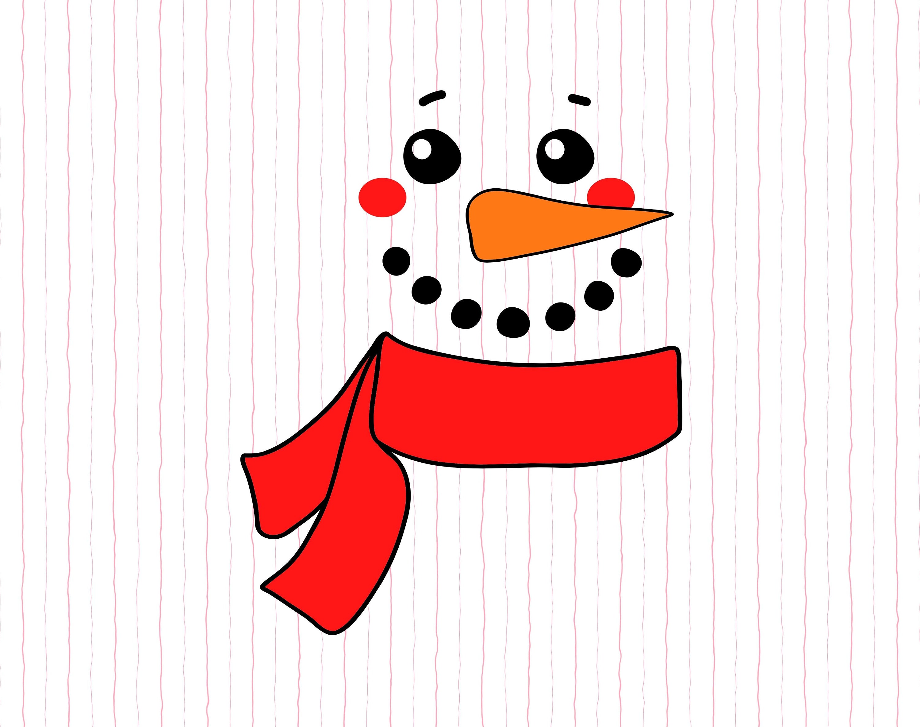 Snowman Faces 30 SVG Snowman SVG Snowman Clipart Christmas - Etsy