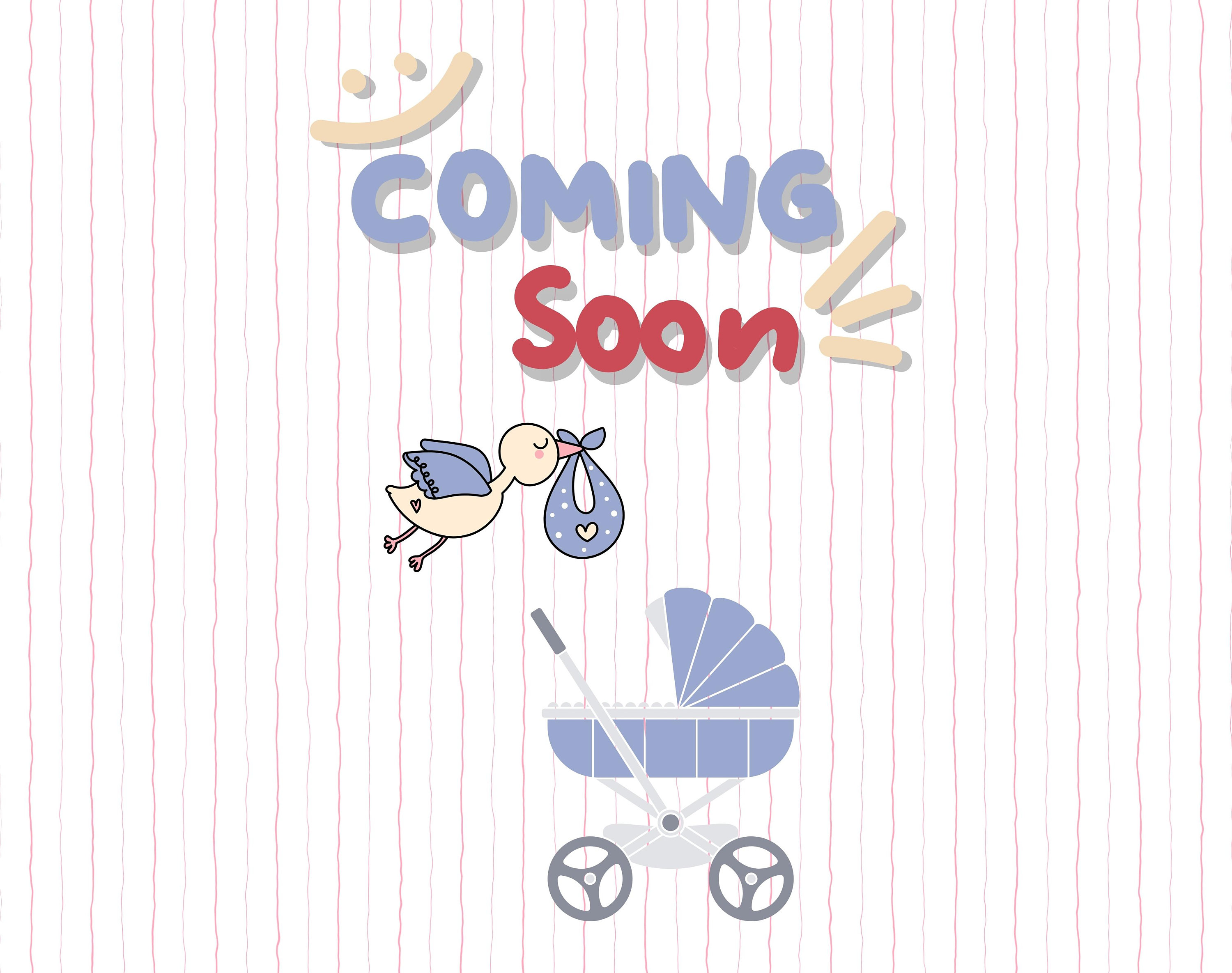 Baby Coming Soon SVG Welcome Baby Svg Pregnancy Announcement - Etsy