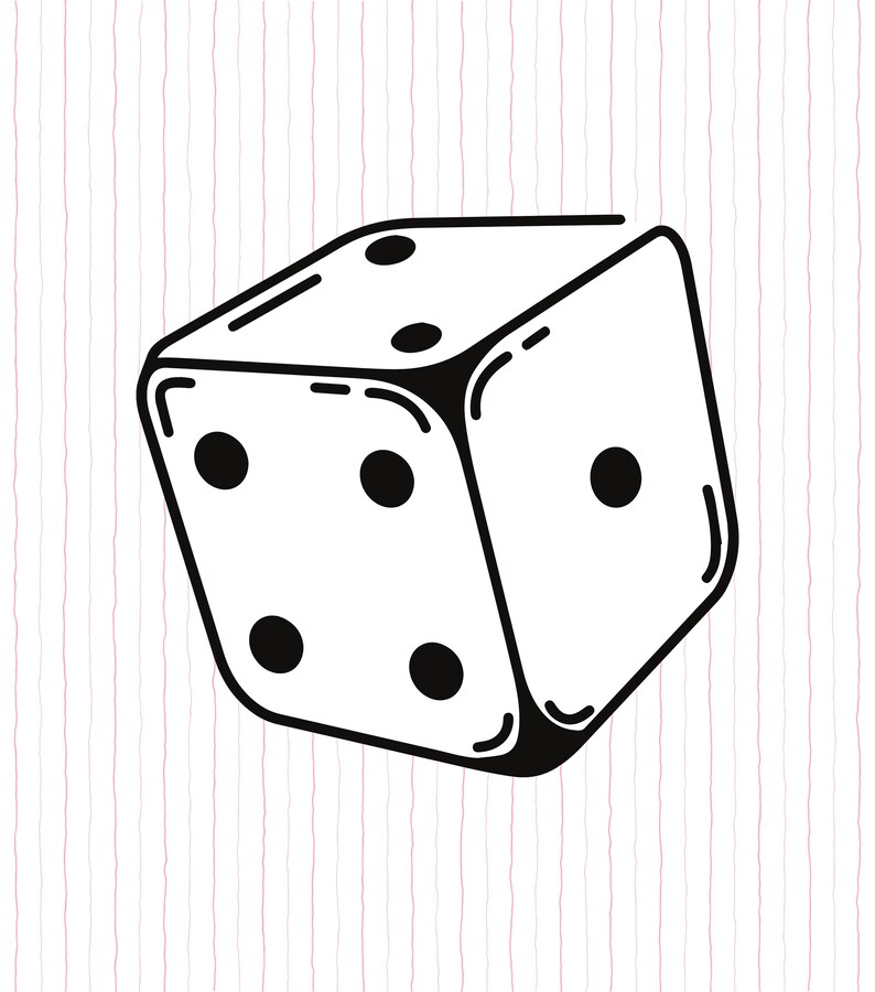 Dice Vector Clip Art Svg Png Eps Png Dxf Digital Download, Cutfile ...