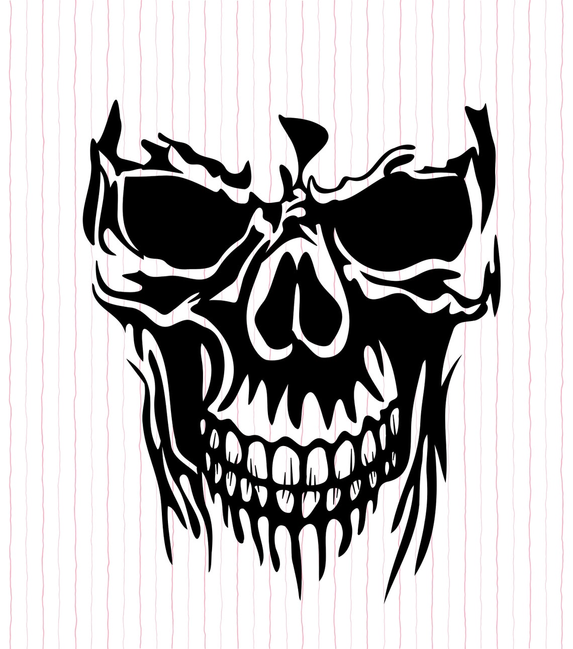 Skull Svg Dxf Eps Jpg Png Instant Download Skull Vector - Etsy