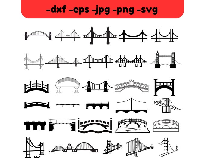 Curved Bridge Svg, Highway Svg, Road Svg, Travel Svg, Bridge Dxf ...