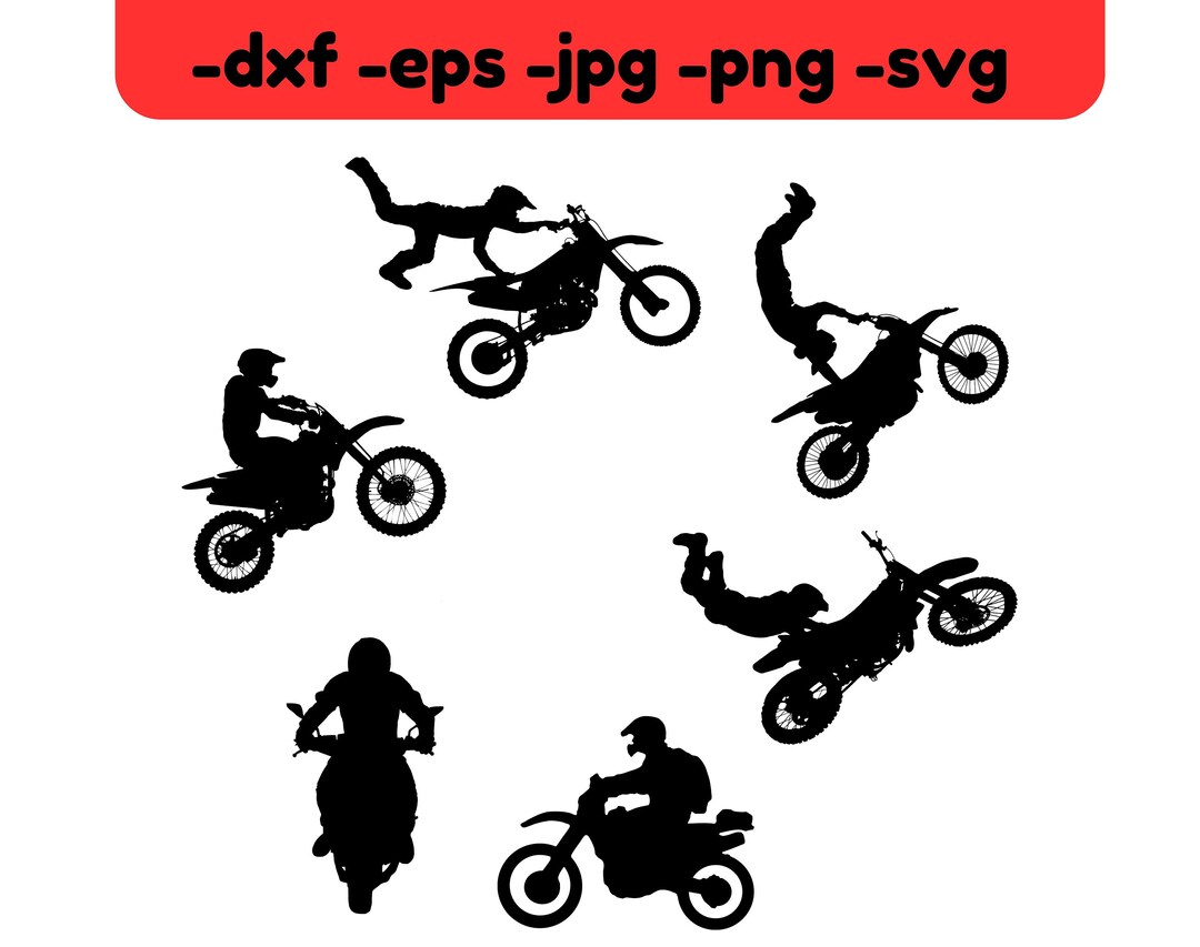 Dirt Bike Svg, Mountain Bike Svg, off Road Mtb Cut File for Cricut ...