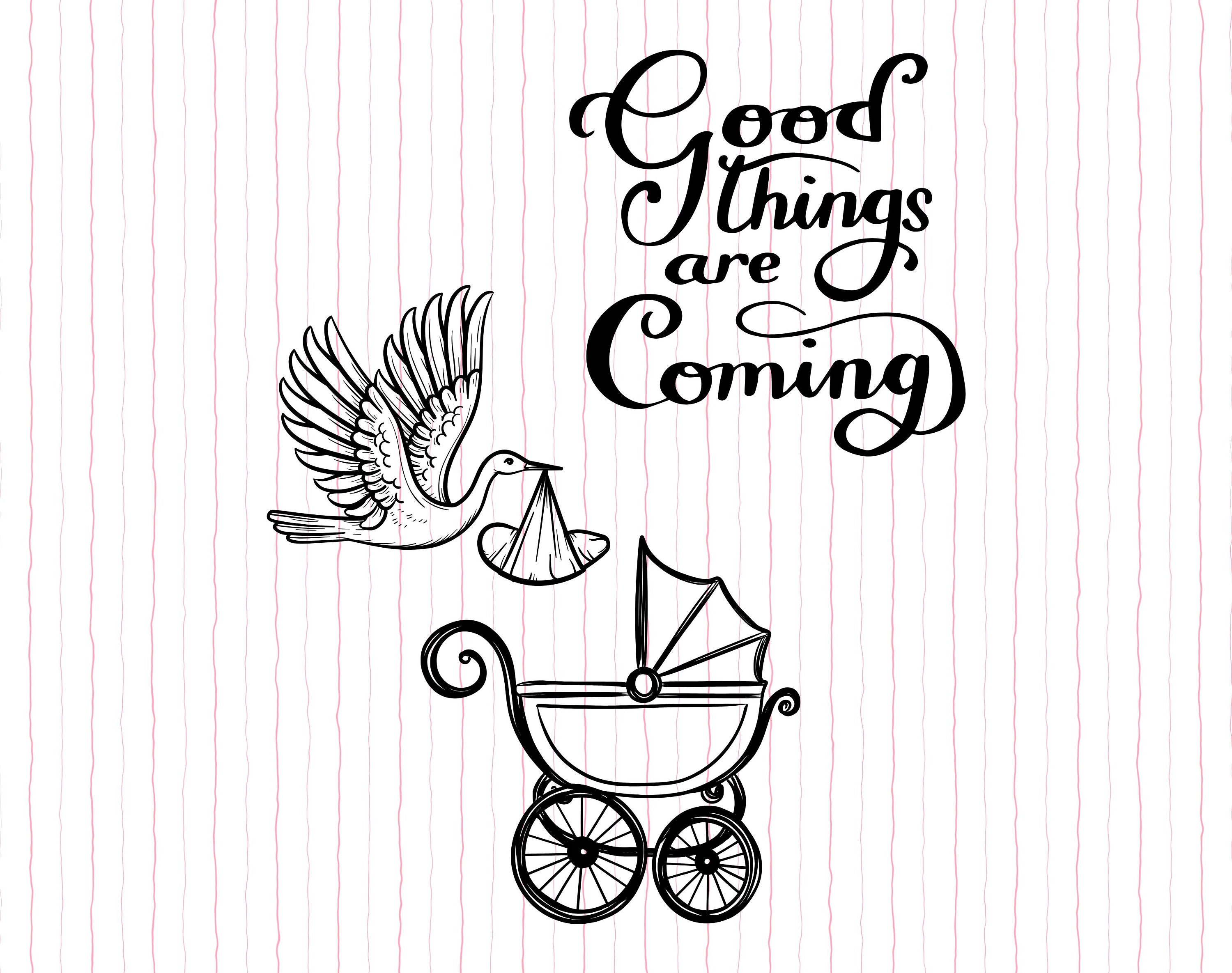 Baby Coming Soon SVG Welcome Baby Svg Pregnancy Announcement - Etsy