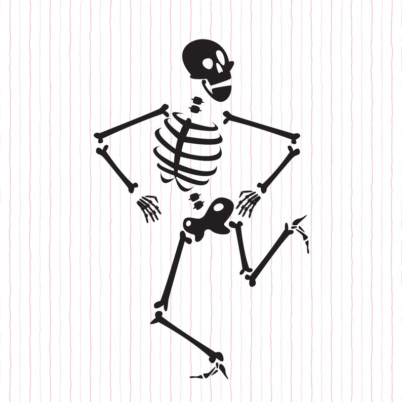 Dancing Skeletons Svg Files for Cricut, Happy Halloween Png, Skeleton ...