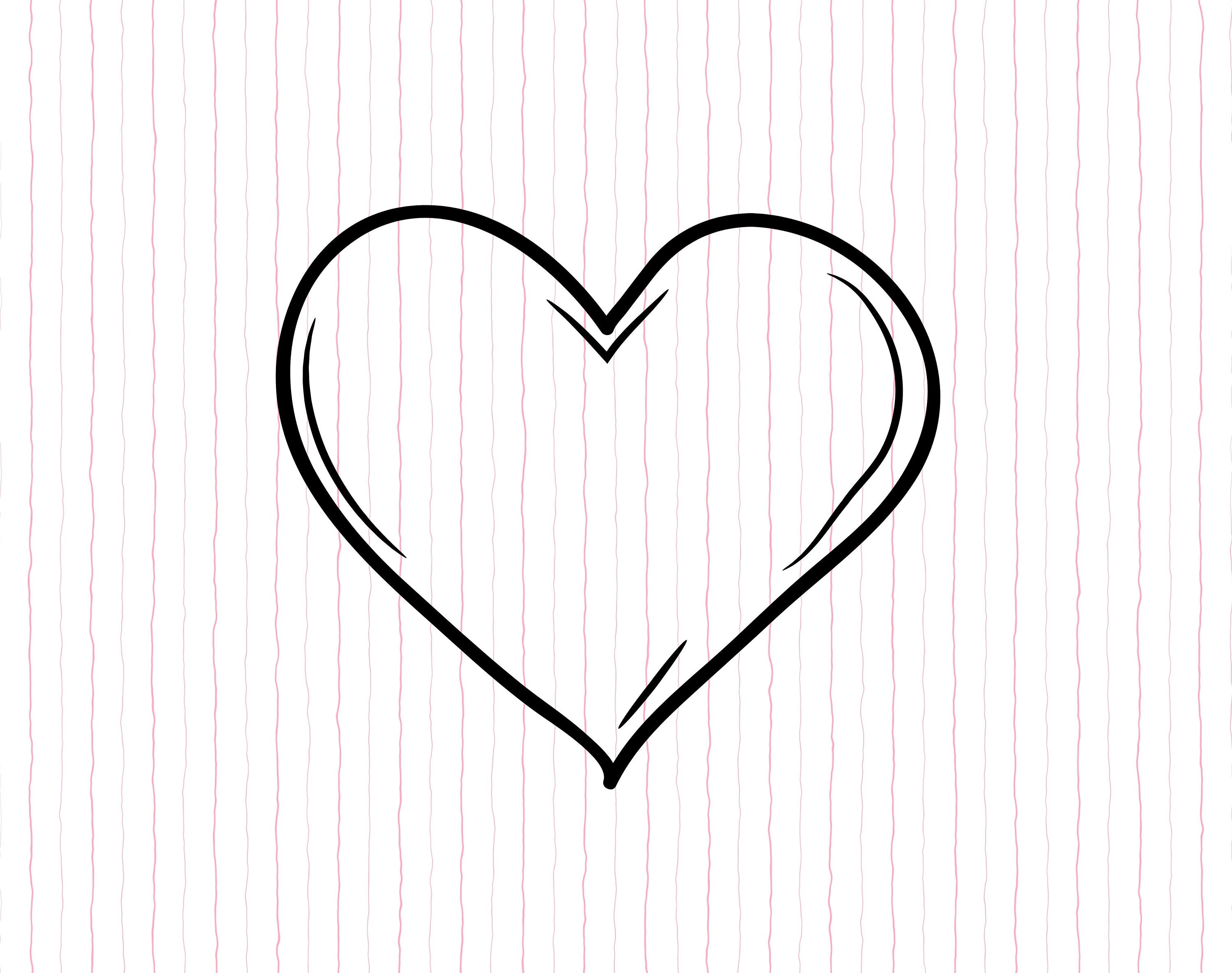 Heart Svg Bundle Digital Download, Open Heart Dxf Eps Png Jpg Instant ...