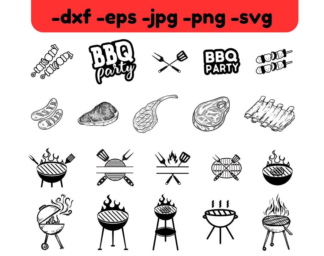 Barbecue 20 Svg Bundle Digital Download, BBQ Svg Bundle, Grilling Svg Bundle, Dad's Bar and ...