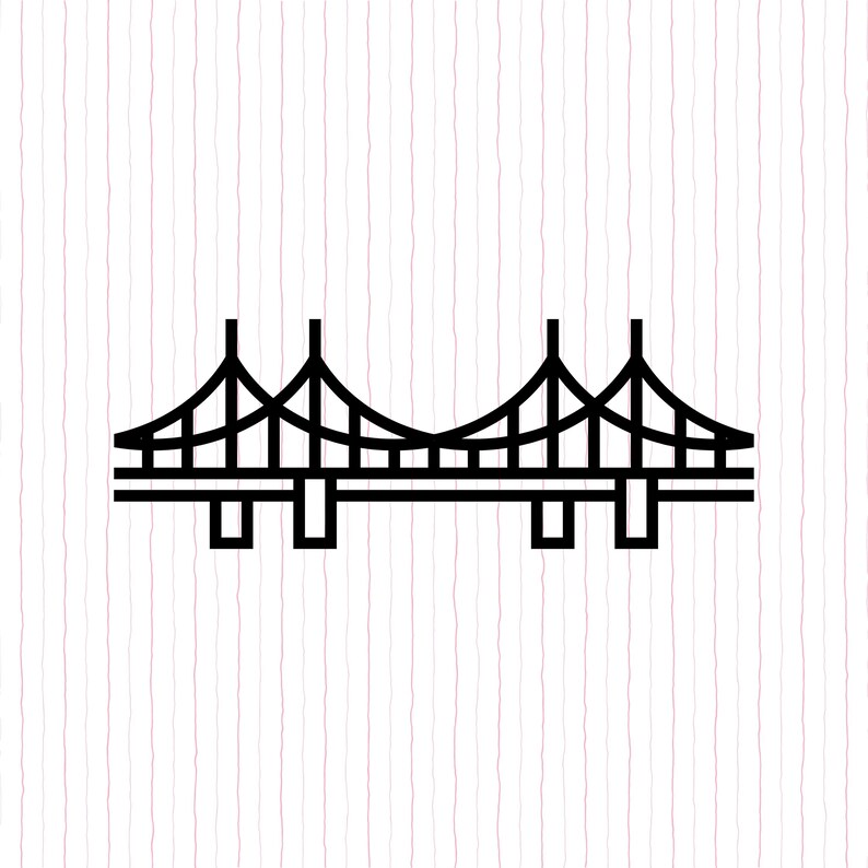 Bridge SVG Dxf Bundle Digital Download, Bridge Png, Wooden Bridges ...