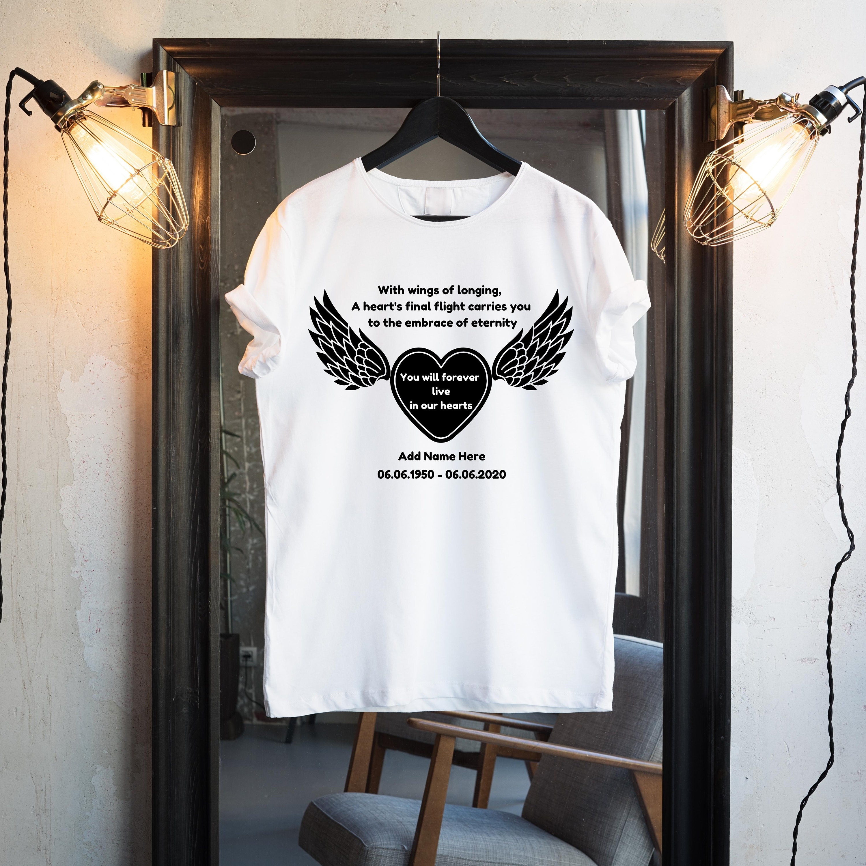 L Loving Memory Png Svg Dxf Silhouette Files Angel Wing - Etsy