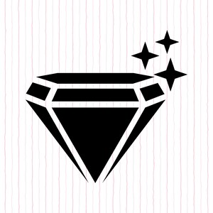 Diamond Cut Files: Gemstone Clipart Vector (digital Download) - Etsy