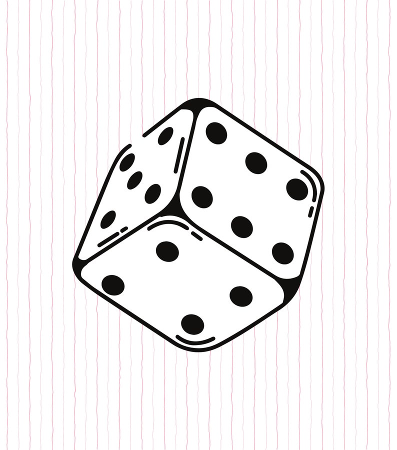 Dice Vector Clip Art Svg Png Eps Png Dxf Digital Download, Cutfile ...