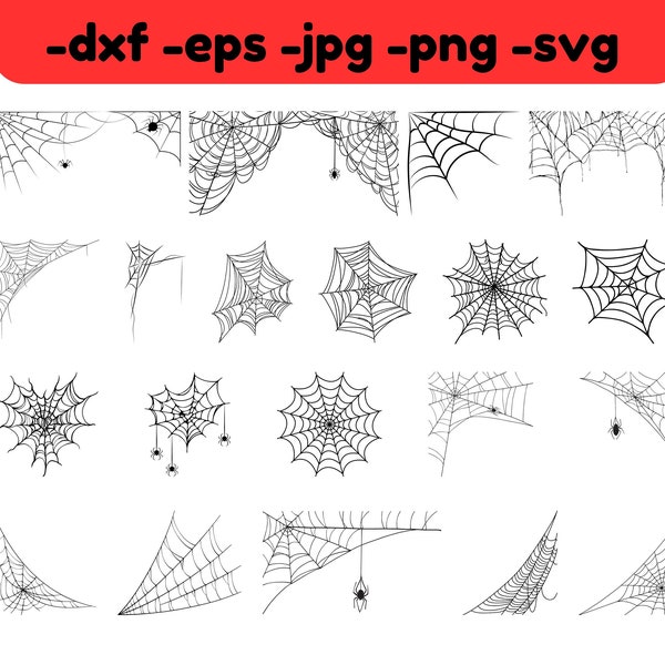 Spider Web Svg - Etsy