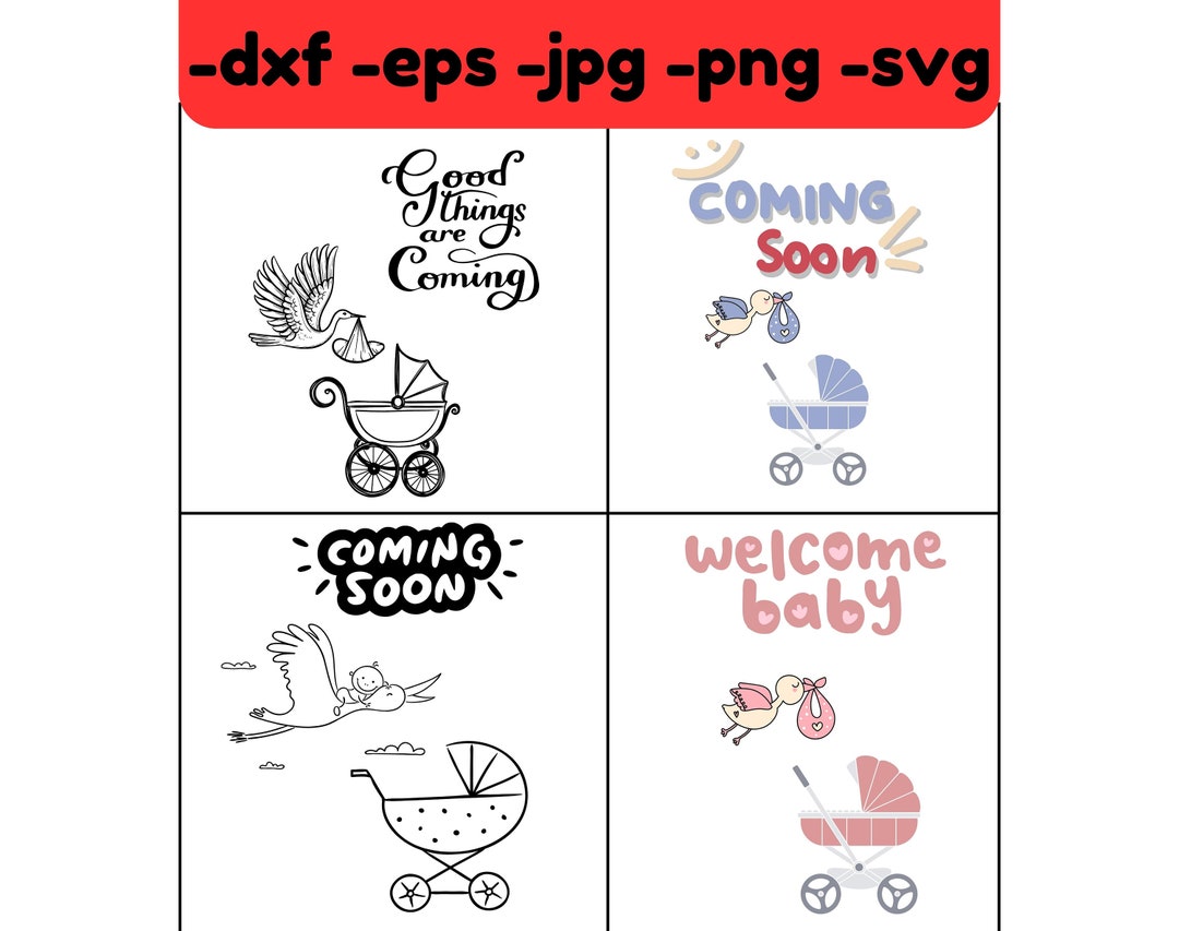 Baby Coming Soon SVG, Welcome Baby Svg, Pregnancy Announcement T-shirt ...