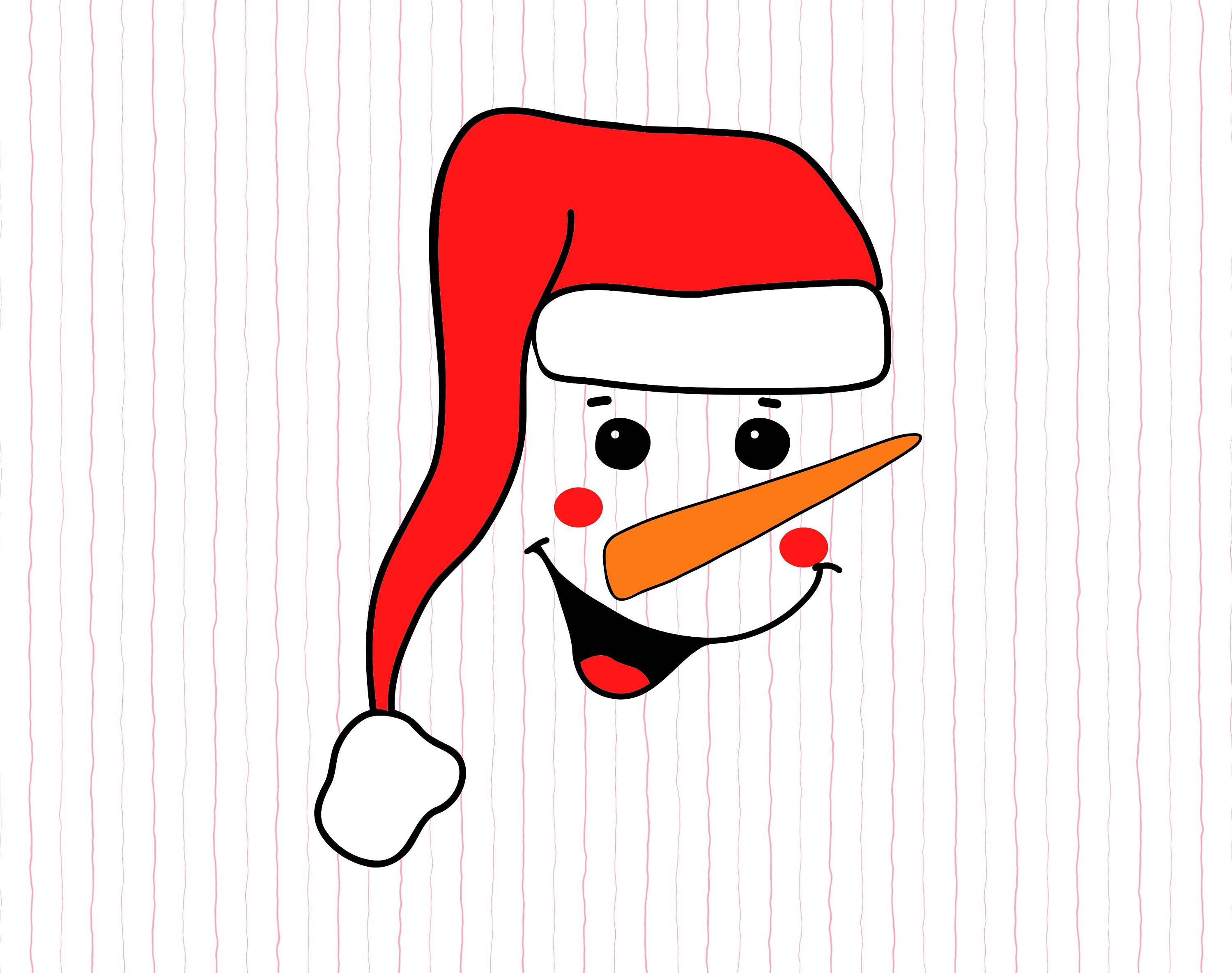 Snowman Faces 30 SVG Snowman SVG Snowman Clipart Christmas - Etsy