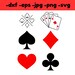 Playing Card Suit SVG: Poker Game Graphics (digital Download) - Etsy