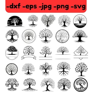 Family Tree 25 Svg Bundle, Tree Roots Svg, Tree With Roots Svg, Our ...