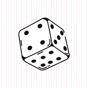 Dice Vector Clip Art Svg Png Eps Png Dxf Digital Download, Cutfile ...