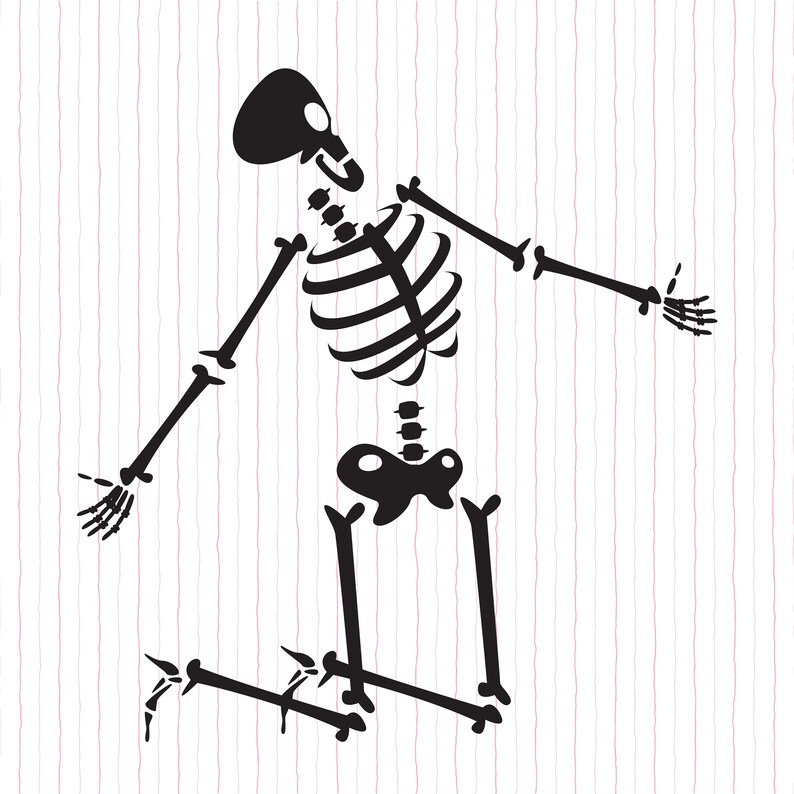 Dancing Skeletons Svg Files for Cricut, Happy Halloween Png, Skeleton ...